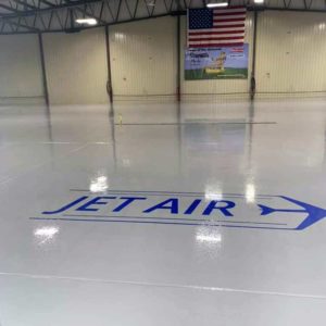 Epoxy Floors for Aviation and Aerospace Facilities - Elite Crete Systems